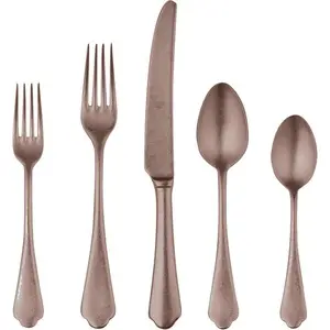 MEPRA Dolce Vita Flatware Set5 Pieces - Pewter Bronze