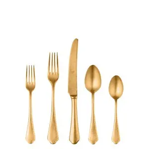MEPRA Dolce Vita Flatware Set5 Pieces - Pewter Gold