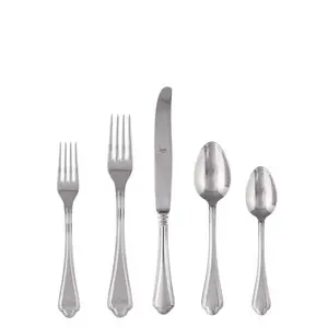 MEPRA Leonardo Flatware Set5 Pieces - Silver
