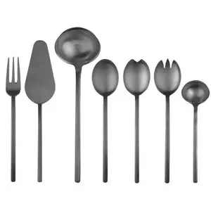 MEPRA Due Serving Set7 Pieces - Ice Black Gold