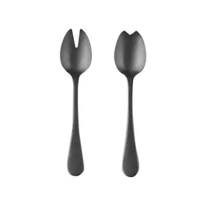MEPRA Vintage Salad Serving Set2 Pieces - Black Gold