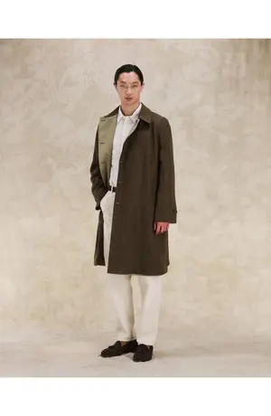 FORTELA Stanford Reversible Double-faced Coat - Brown