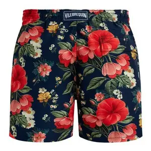 Vilebrequin Swim Shorts With Trompe-l’œil Floral Print