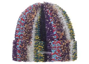 Supreme Tinsel Stripe Beanie - Multicolor