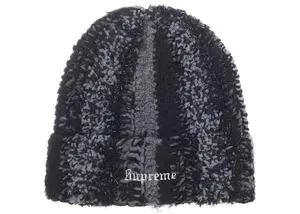 Supreme Tinsel Stripe Beanie - Black