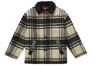 Supreme Plaid Car Coat - Cream