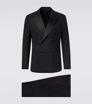 LARDINI Double-breasted Wool Tuxedo