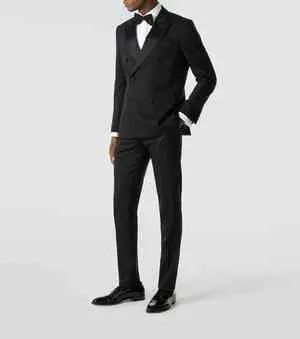 LARDINI Double-breasted Wool Tuxedo