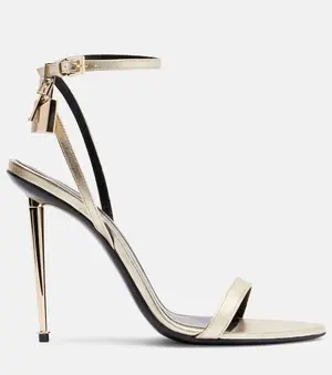 TOM FORD Metallic Leather Sandals