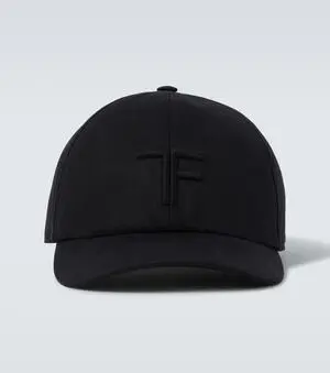 TOM FORD Logo Embroidered Cotton Baseball Cap - Black