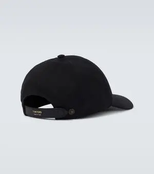 TOM FORD Logo Embroidered Cotton Baseball Cap