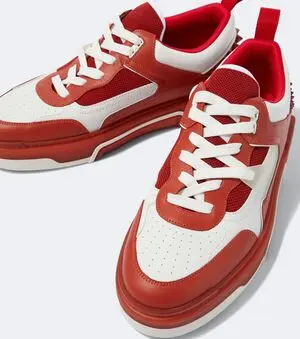 CHRISTIAN LOUBOUTIN Astroloubi Leather Sneakers - Red