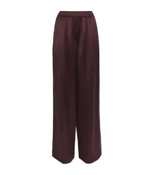Tory Burch Satin Wide-leg Trousers