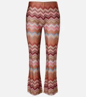 Missoni Zigzag High-rise Cropped Slim Pants