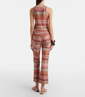 Missoni Zigzag High-rise Cropped Slim Pants