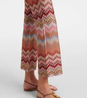 Missoni Zigzag High-rise Cropped Slim Pants