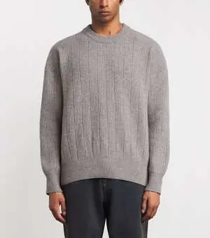 Oliver Peoples Merino Wool Burley Sweater - Grey