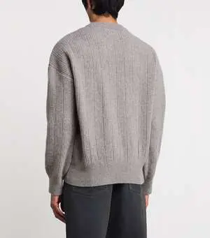 Oliver Peoples Merino Wool Burley Sweater - Grey