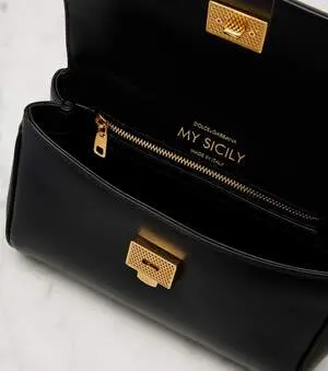 Dolce & Gabbana My Sicily Small Leather Tote - Black