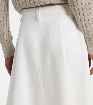 Brunello Cucinelli Mid-rise Midi Skirt