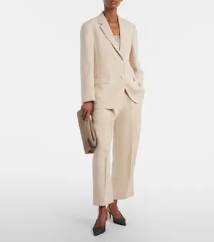Brunello Cucinelli Linen-blend Blazer