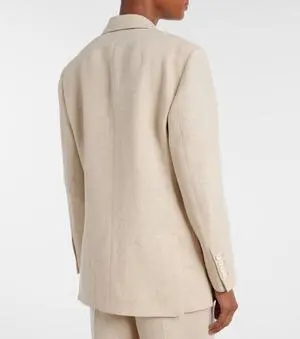 Brunello Cucinelli Linen-blend Blazer