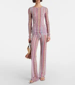 Missoni Zigzag High-rise Slim Pants