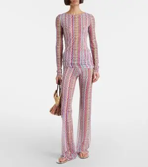 Missoni Zigzag High-rise Slim Pants - Multicoloured