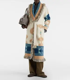 Alanui Icon Jacquard Virgin Wool Cardigan - Multicoloured