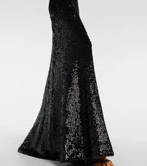 Simkhai Beatrice Sequined Gown - Black