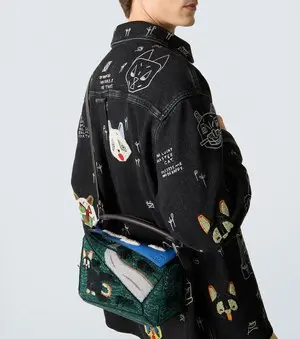 Loewe X Louis Wain Futurist Cat Puzzle Tote Bag - Multicoloured