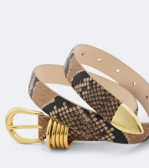 DEHANCHE Hollyhock Leather Belt - Multicoloured