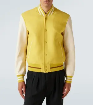 TOM FORD Wool And Leather Varsity Jacket