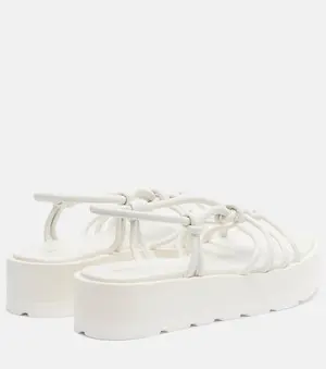 GIANVITO ROSSI Hebe Platform Leather Sandals