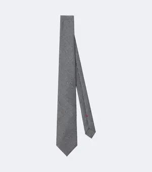 Brunello Cucinelli Virgin Wool Tie - Blue