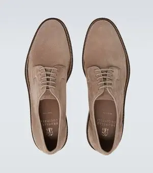 Brunello Cucinelli Suede Derby Shoes