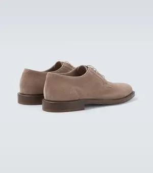 Brunello Cucinelli Suede Derby Shoes