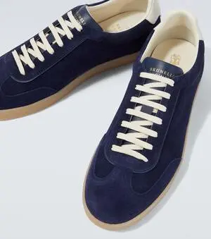 Brunello Cucinelli Suede Sneakers - Blue