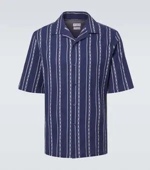 Brunello Cucinelli Printed Cotton Bowling Shirt