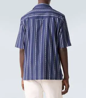 Brunello Cucinelli Printed Cotton Bowling Shirt