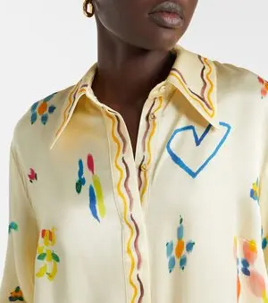 ALEMAIS Alémais Sidi Floral Silk Shirt - Multicoloured