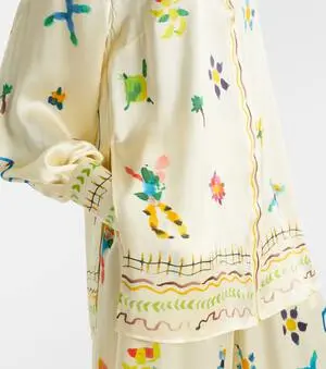 ALEMAIS Alémais Sidi Floral Silk Shirt - Multicoloured