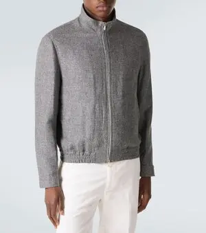 Brunello Cucinelli Silk, Linen, And Wool Jacket