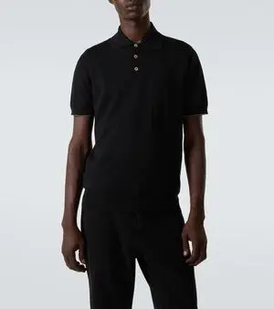 Brunello Cucinelli Cotton Piqué Polo Shirt - Black
