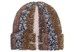 Supreme Tinsel Stripe Beanie - Brown