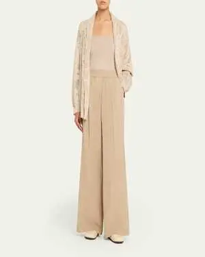 Brunello Cucinelli Strapless Jersey Crop Tube Top - Talc