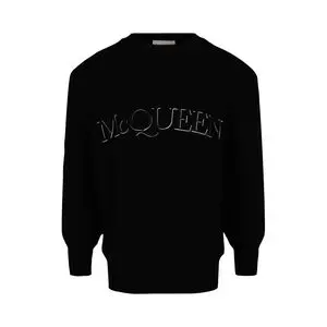 Alexander McQueen Logo Embroidered Sweater