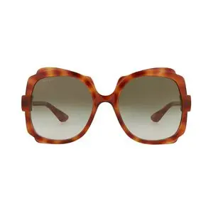 Gucci Round-frame Injection Sunglasses - Brown