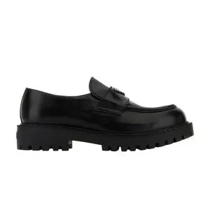 Prada Logo Plaque Slip-on Loafer