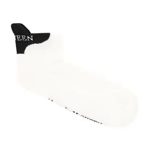 Alexander McQueen Signature Knit Socks - White